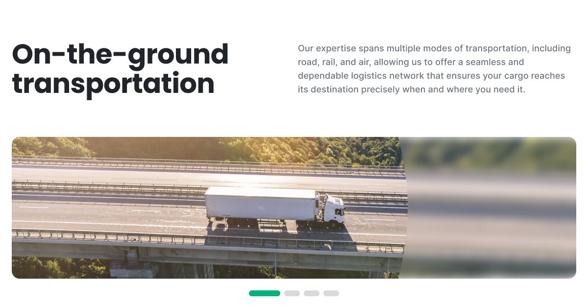 Logistics — Smart Slider 3 — WordPress Plugin